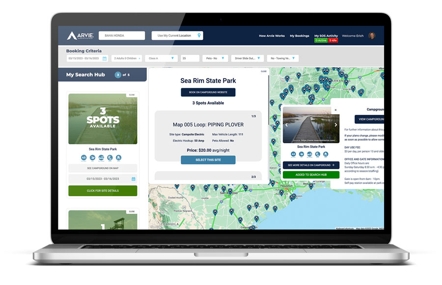 Arvie – new Revolutionary One-Click Camping Booking Platform – Arvie