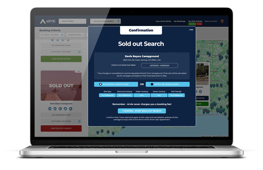 Arvie – new Revolutionary One-Click Camping Booking Platform – Arvie